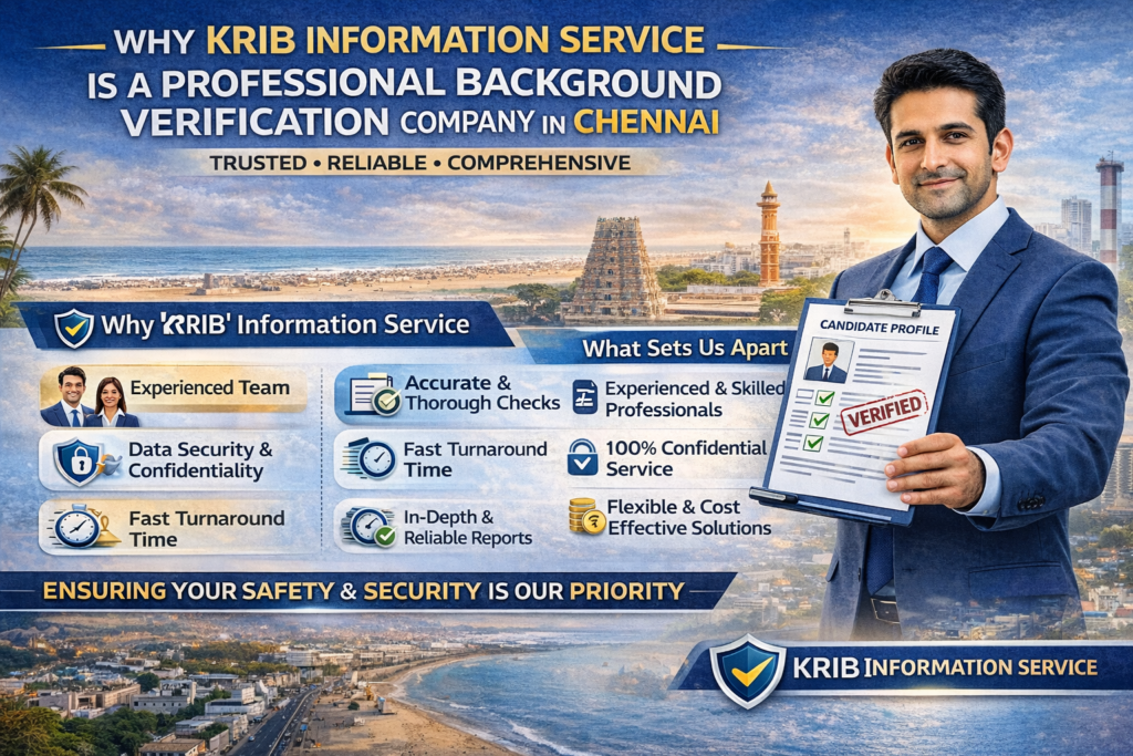 Professional Background Verification Company in Chennai | Krib Information Services
